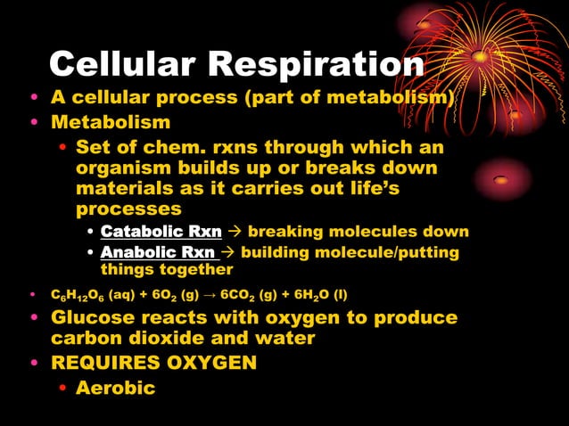 Cellular respiration part 1 | PPTX | Chemistry | Science