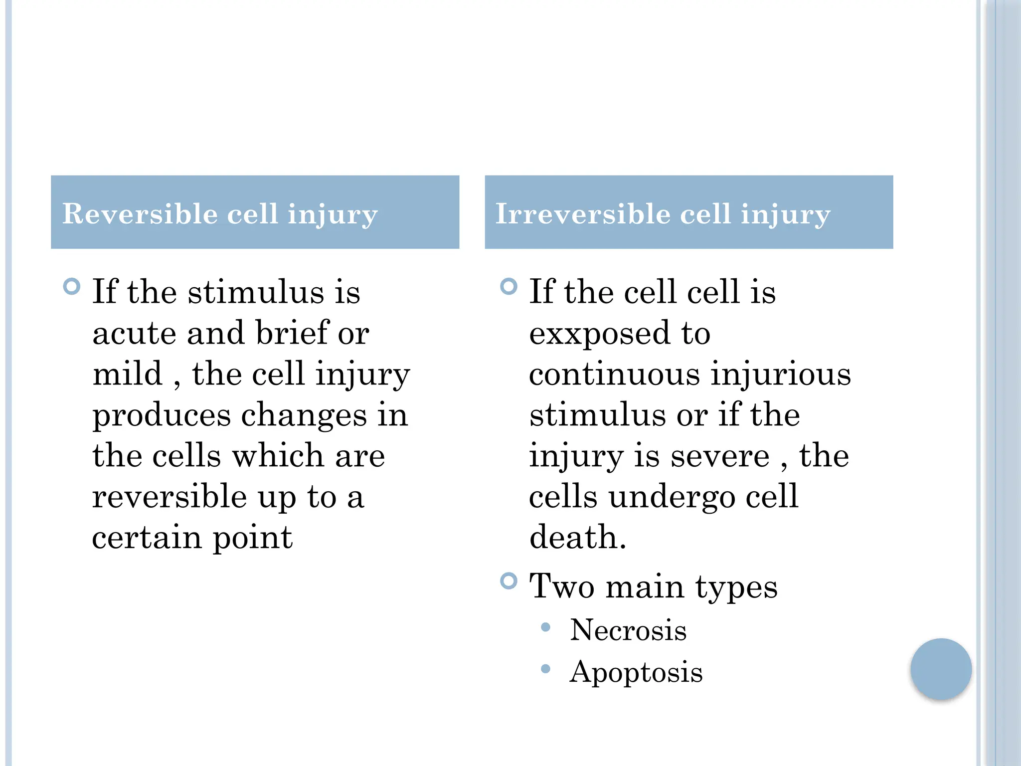cellular reactions to injury (PATHOLOGY) | PPTX