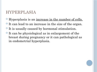cellular reactions to injury (PATHOLOGY) | PPTX