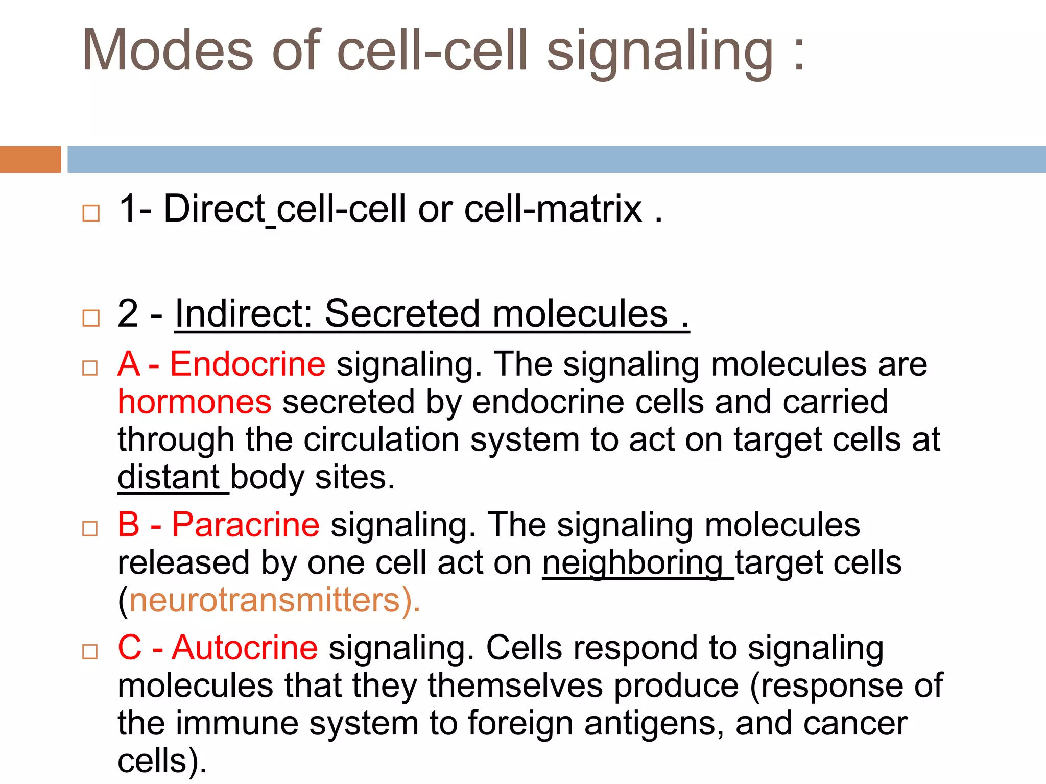 Cellular secretion and communication | PPTX