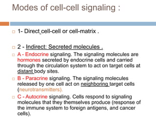 Cellular secretion and communication | PPTX