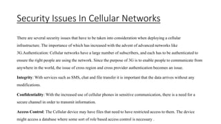 Cellular wireless network security | PPTX