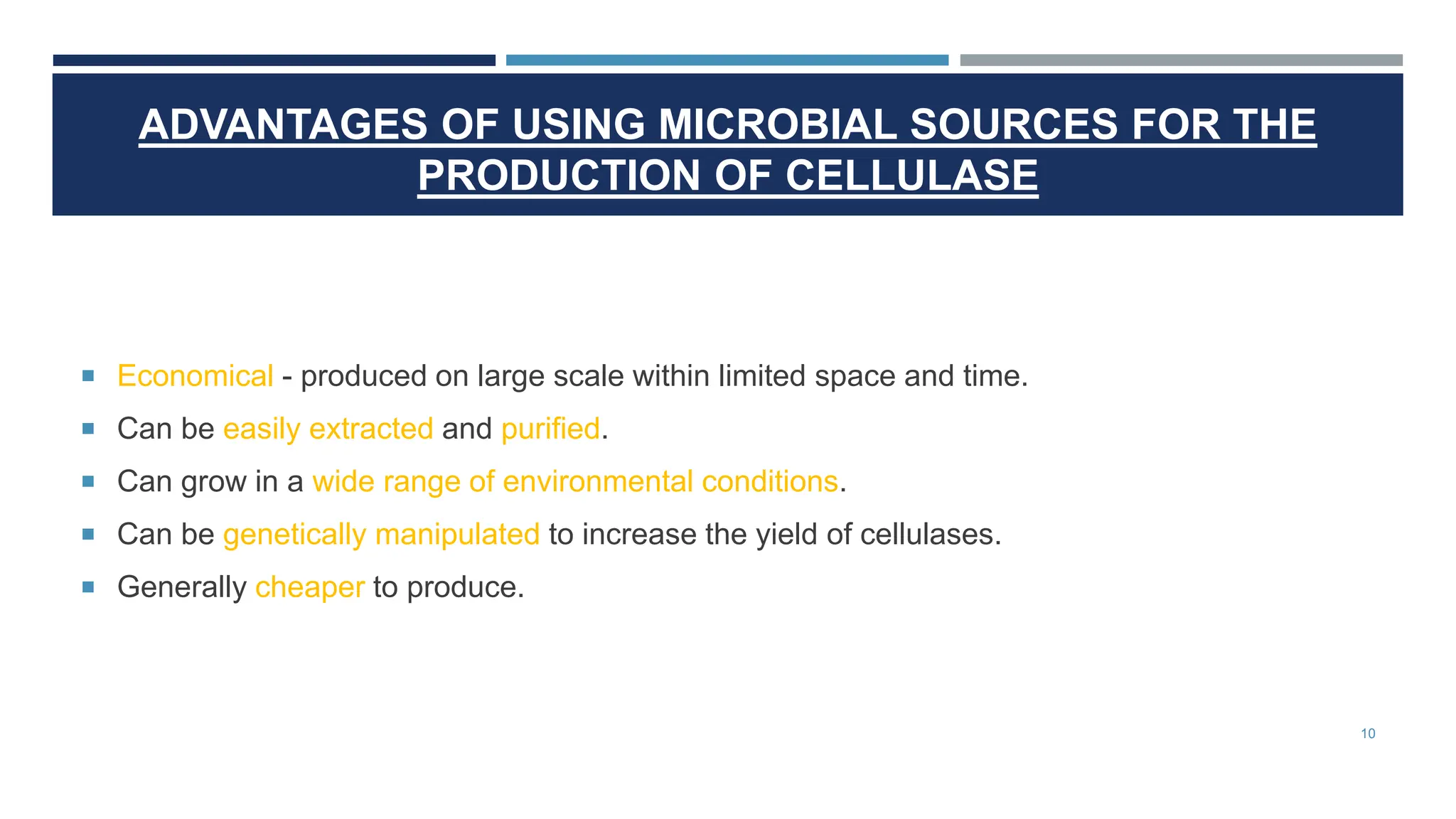 commercial production of cellulase enzyme and its uses | PPTX