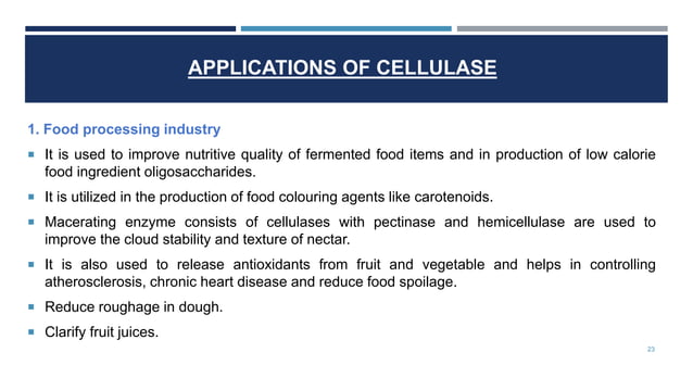 commercial production of cellulase enzyme and its uses | PPTX ...