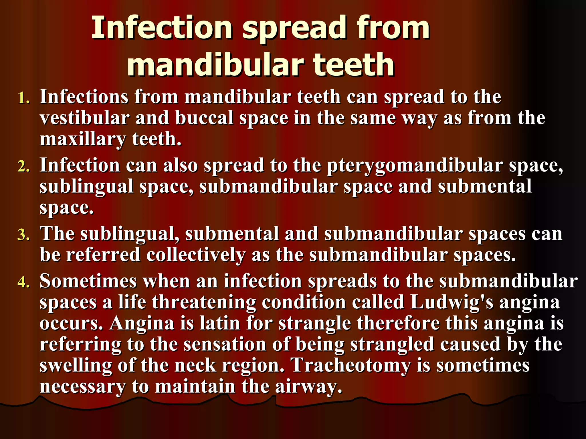 spread of oral infections | PPT