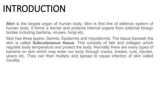 Cellulitis | PPTX | Skin and Dermatology | Diseases and Conditions