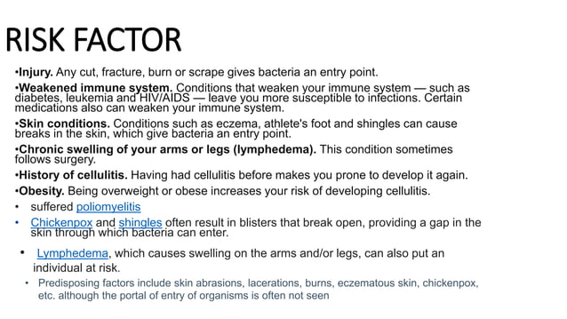 Cellulitis | PPTX | Skin and Dermatology | Diseases and Conditions