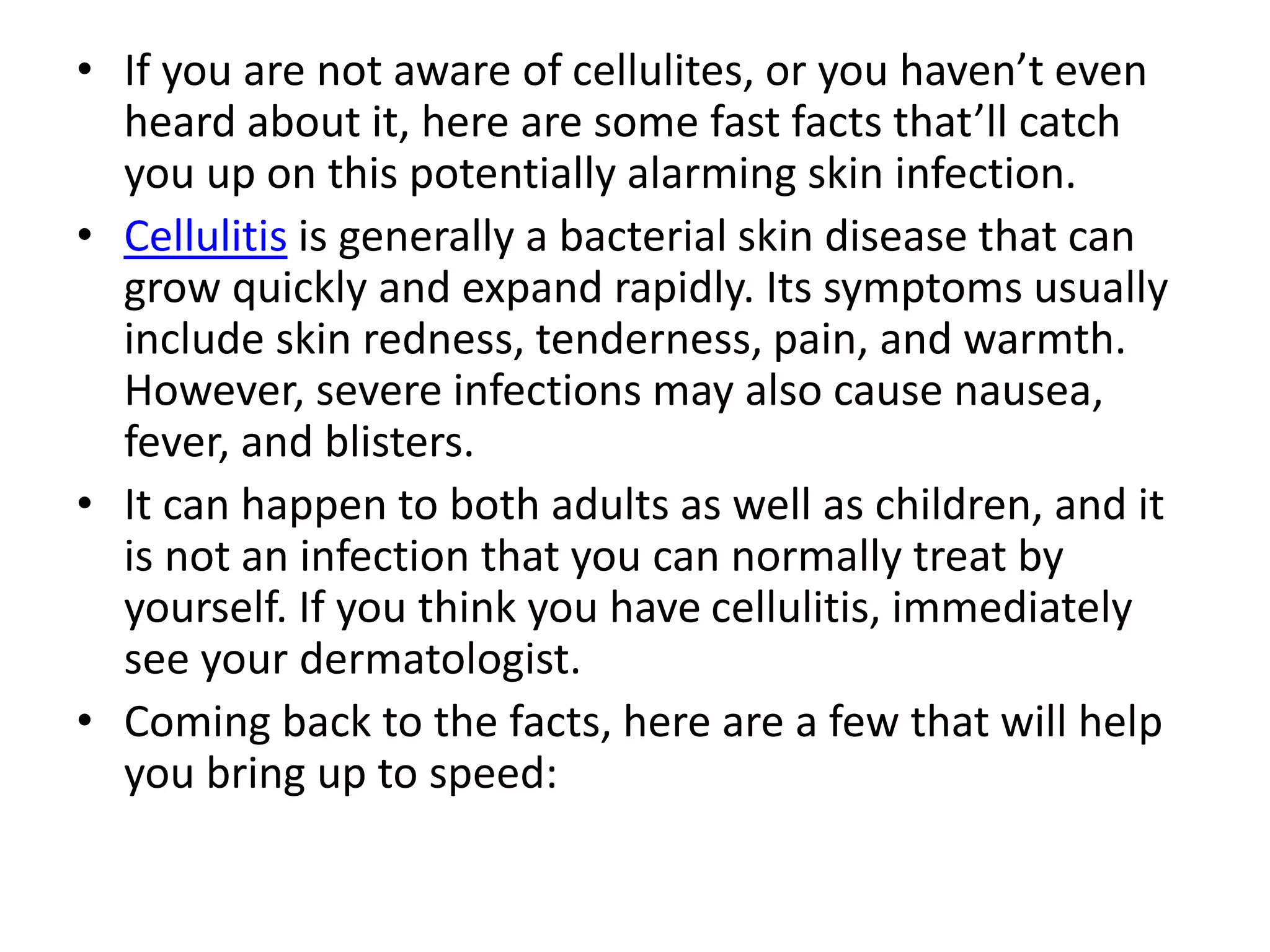 cellulitis causes,symptoms and treatment at safe health center in Mt ...