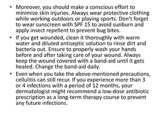 cellulitis causes,symptoms and treatment at safe health center in Mt ...