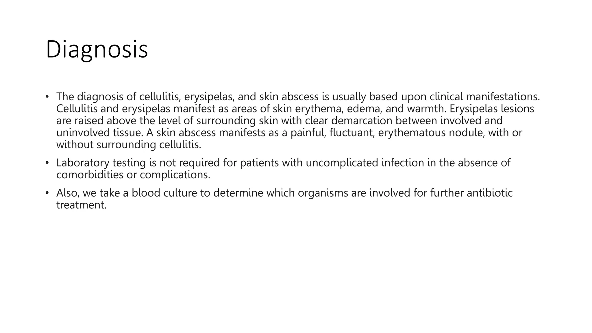 Cellulitis, erysipelas, abscess presentation | PPTX