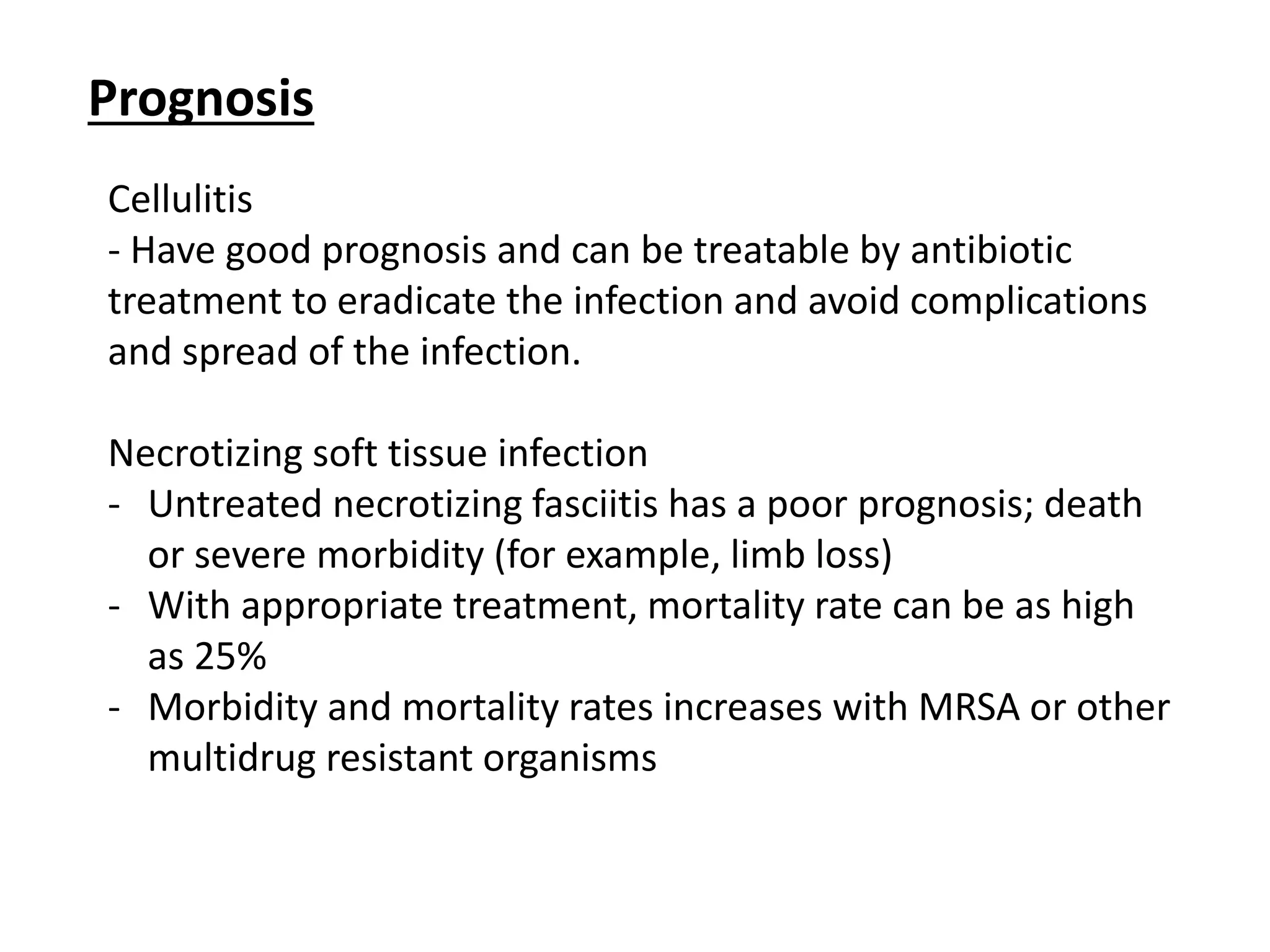 Cellulitis vs necrotizing soft tissue infection | PPTX
