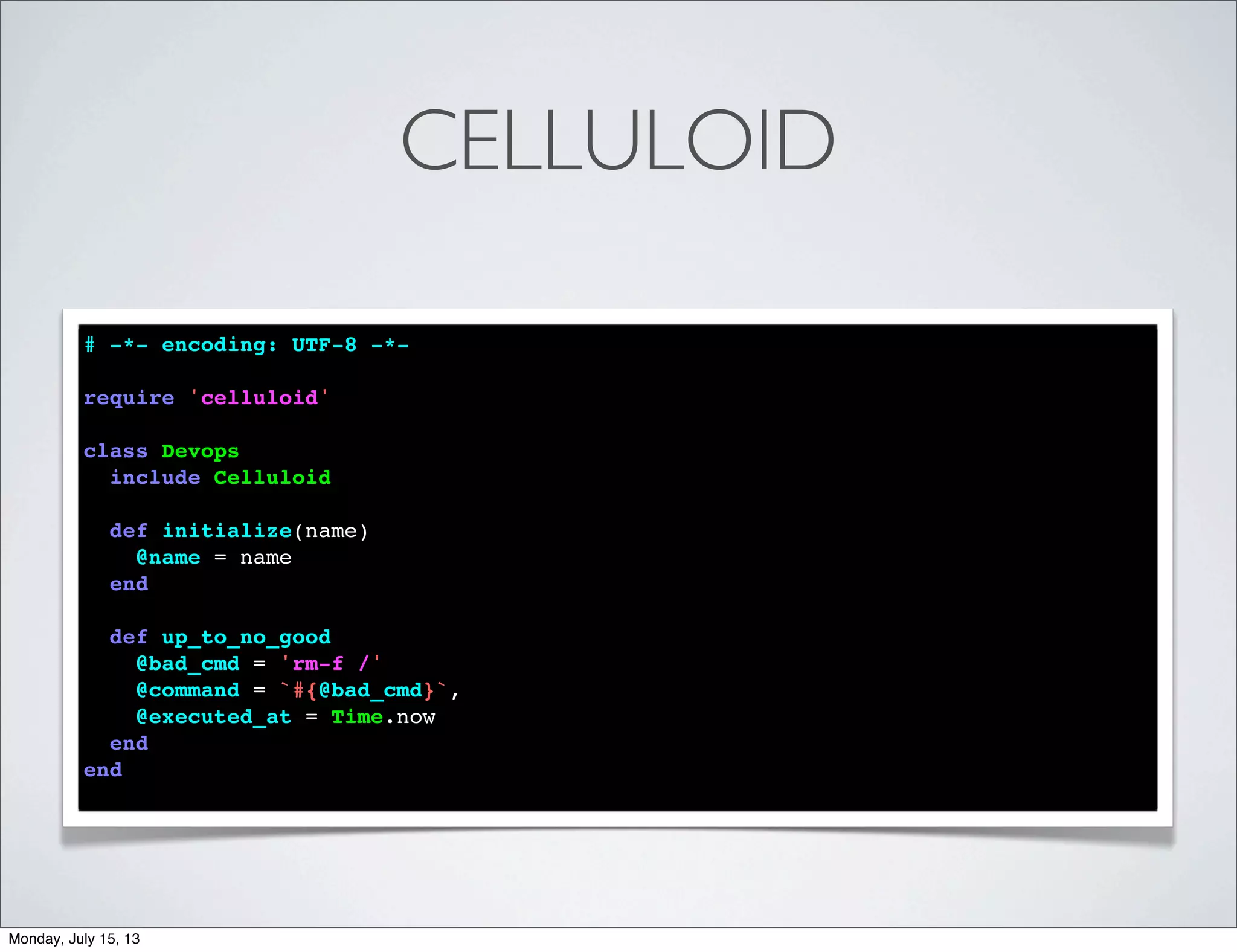 Celluloid, Celluloid::IO and Friends | PDF