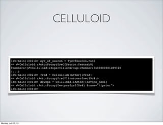 Celluloid, Celluloid::IO and Friends | PPT