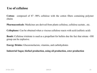 Cellulose and it's properties | PPTX