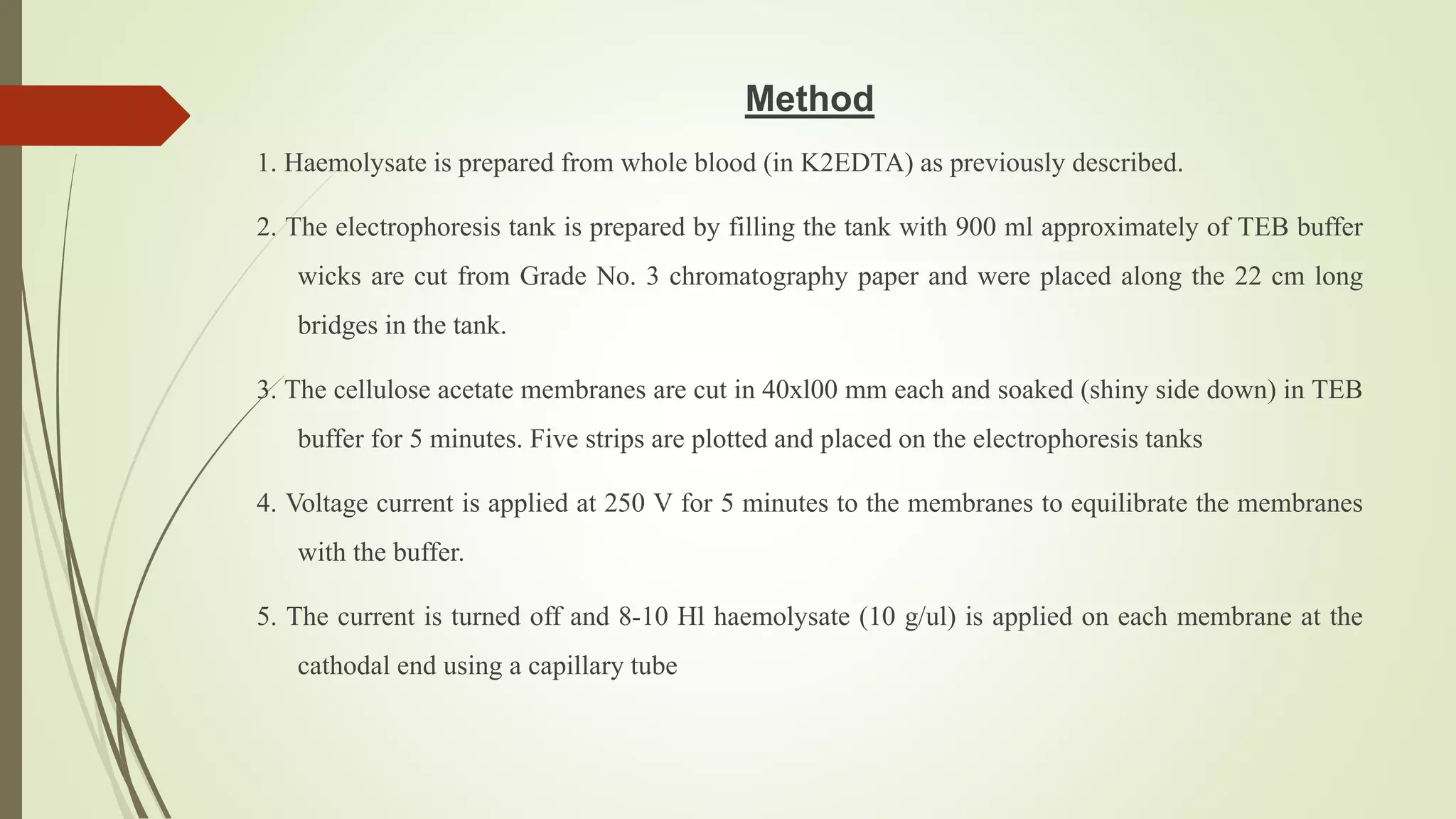 Cellulose acetate electrophoresis | PPTX