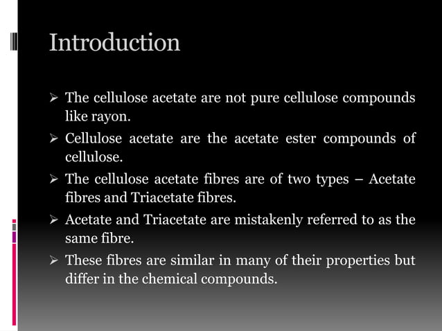 Man Made fiber -Cellulose acetate | PPTX | Candle and Soap Making ...