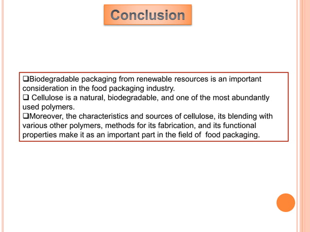 Edible film of Cellulose and Cellulose Derivatives | PPTX | Chemistry ...