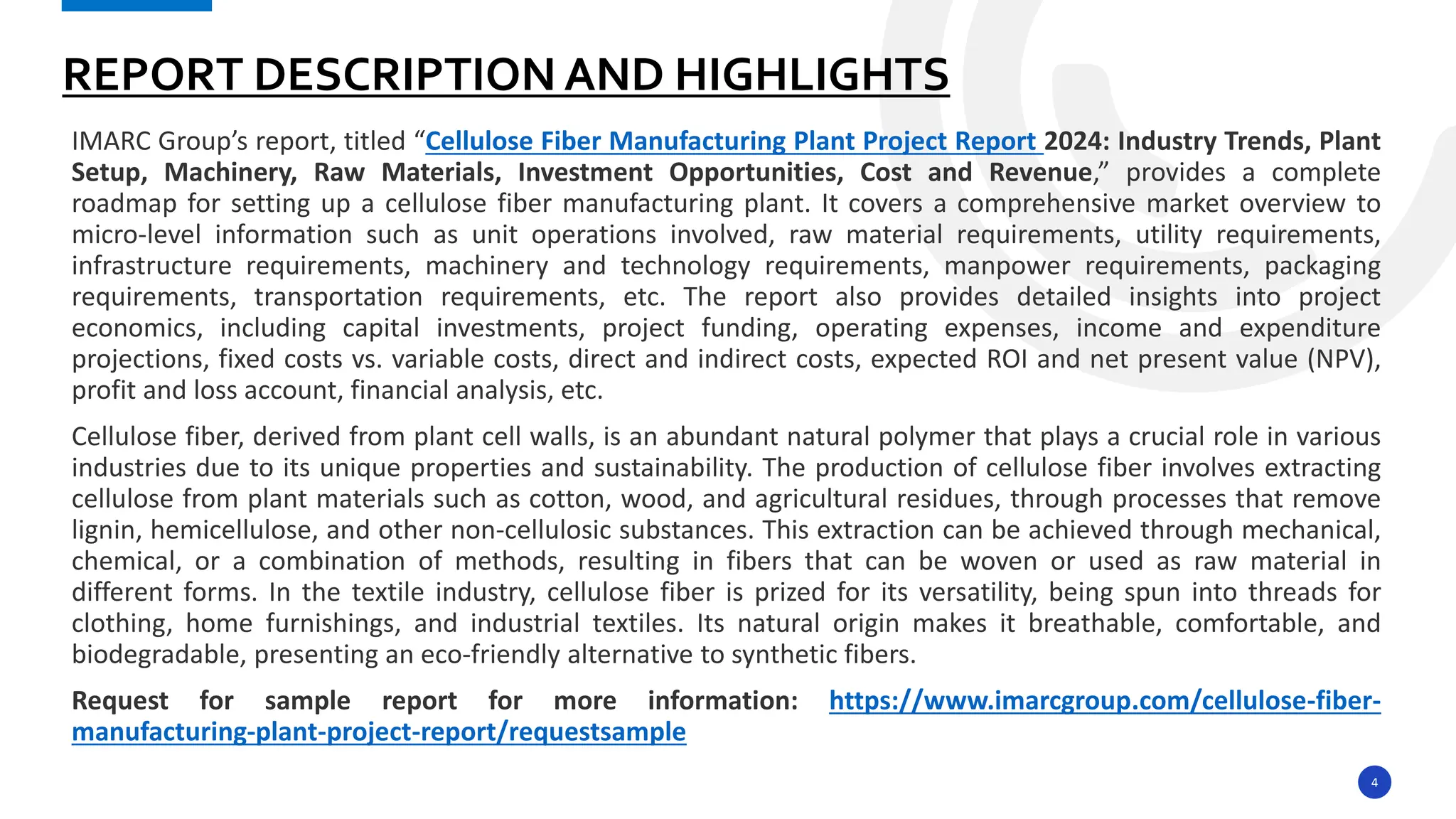Cellulose Fiber Manufacturing Plant Project Report.pdf
