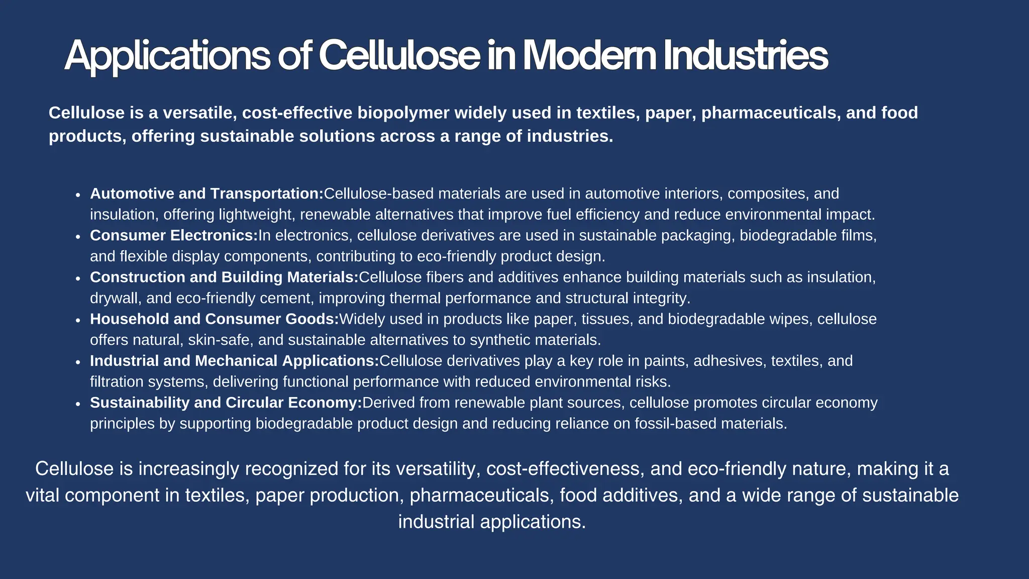 Cellulose Manufacturing Plant Project Report | PDF