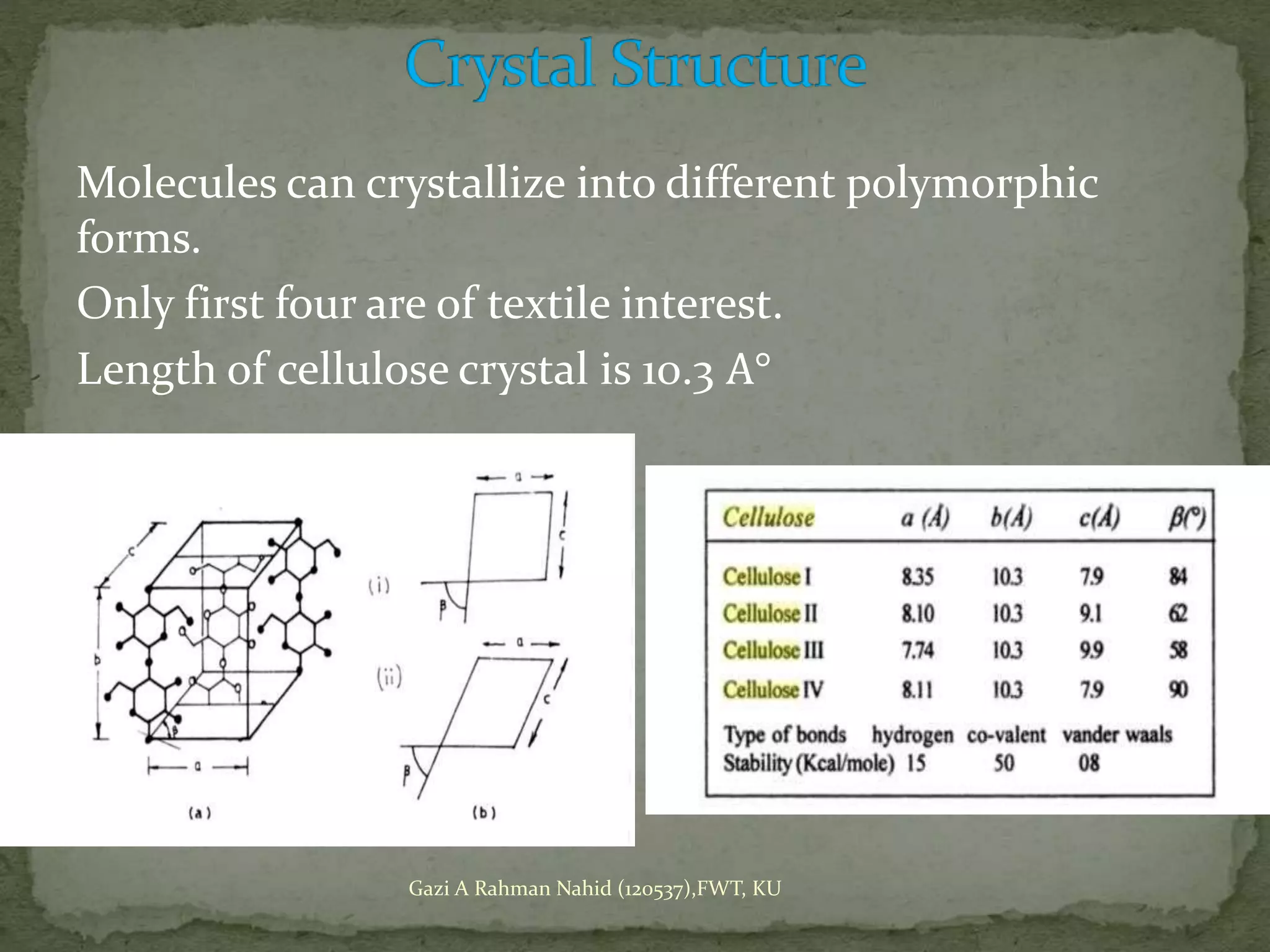 Cellulose presentation | PPTX | Chemistry | Science