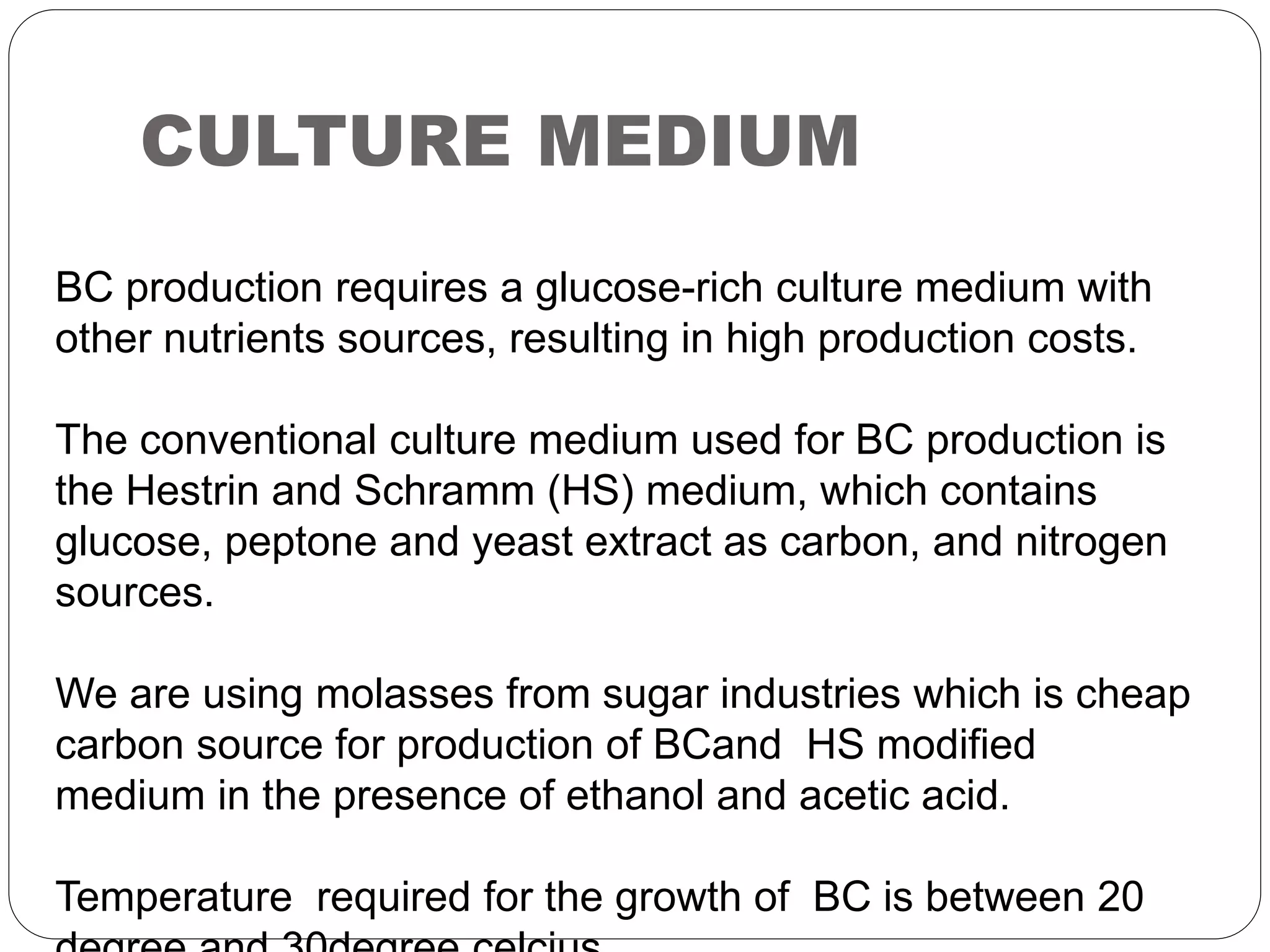 Bacterial Cellulose presentation | PPTX