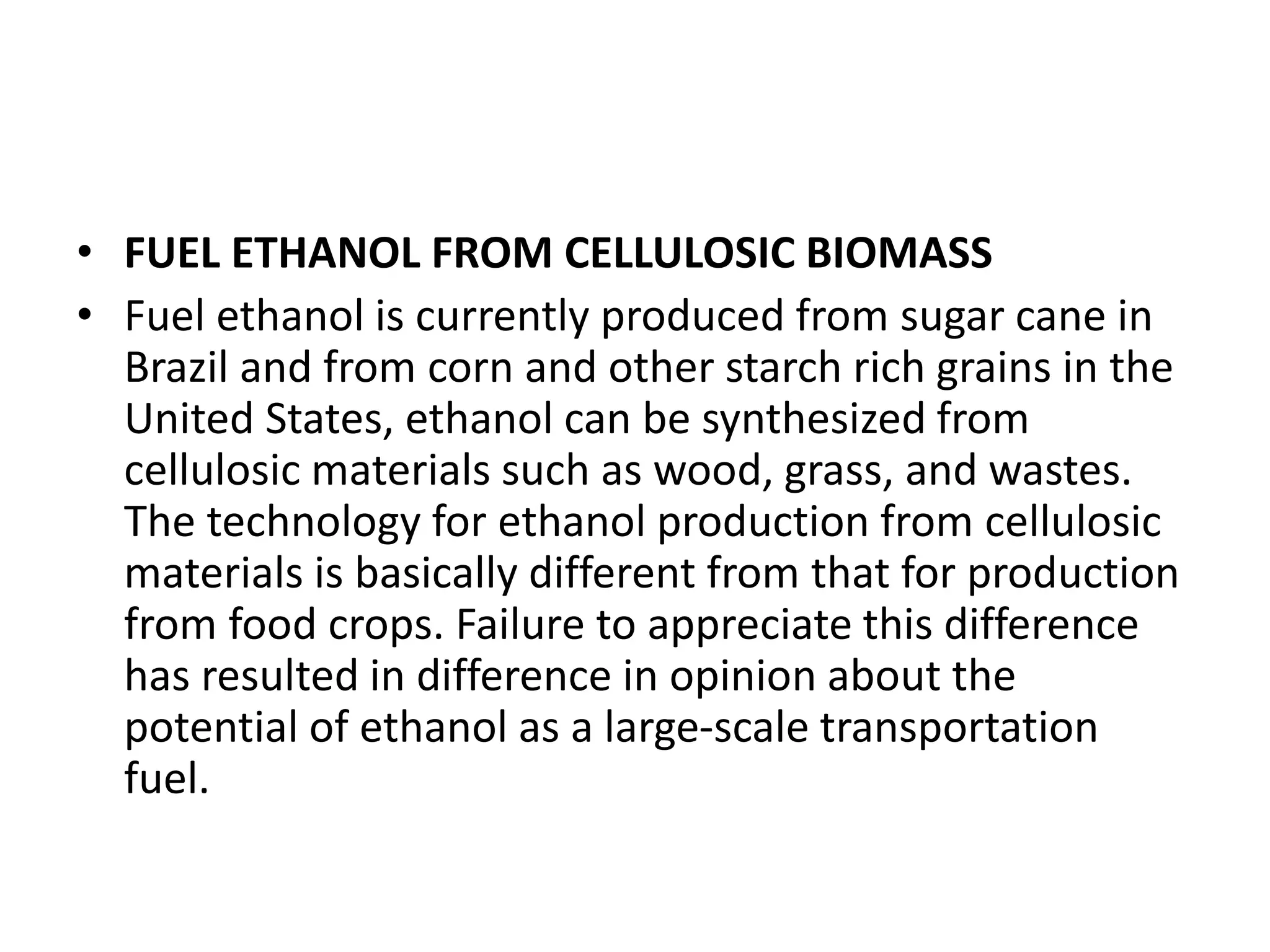 Cellulosic biomass | PPTX