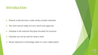 Cellulosic ethanol | PPTX | Candle and Soap Making | Arts and Crafts