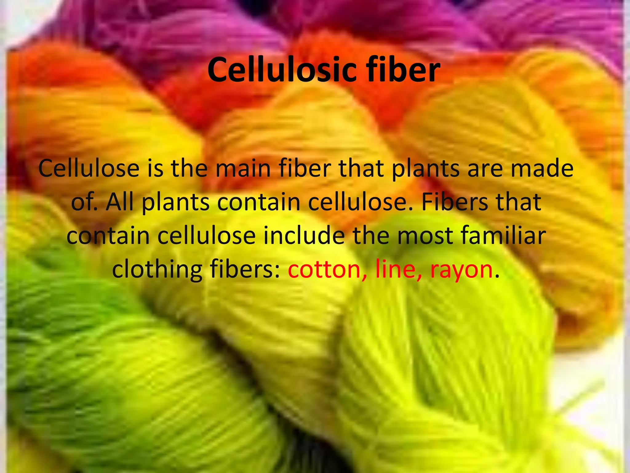 Cellulosic fiber | PPTX