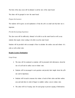 Cell unit plan day 5 | DOCX | Educational Assessment | Education
