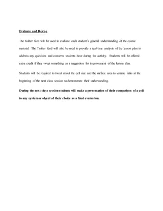 Cell unit plan day 5 | DOCX