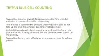 Cell viability and proliferation assays | PPTX