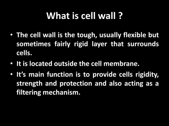 plant cell wall components and Composition | PPT