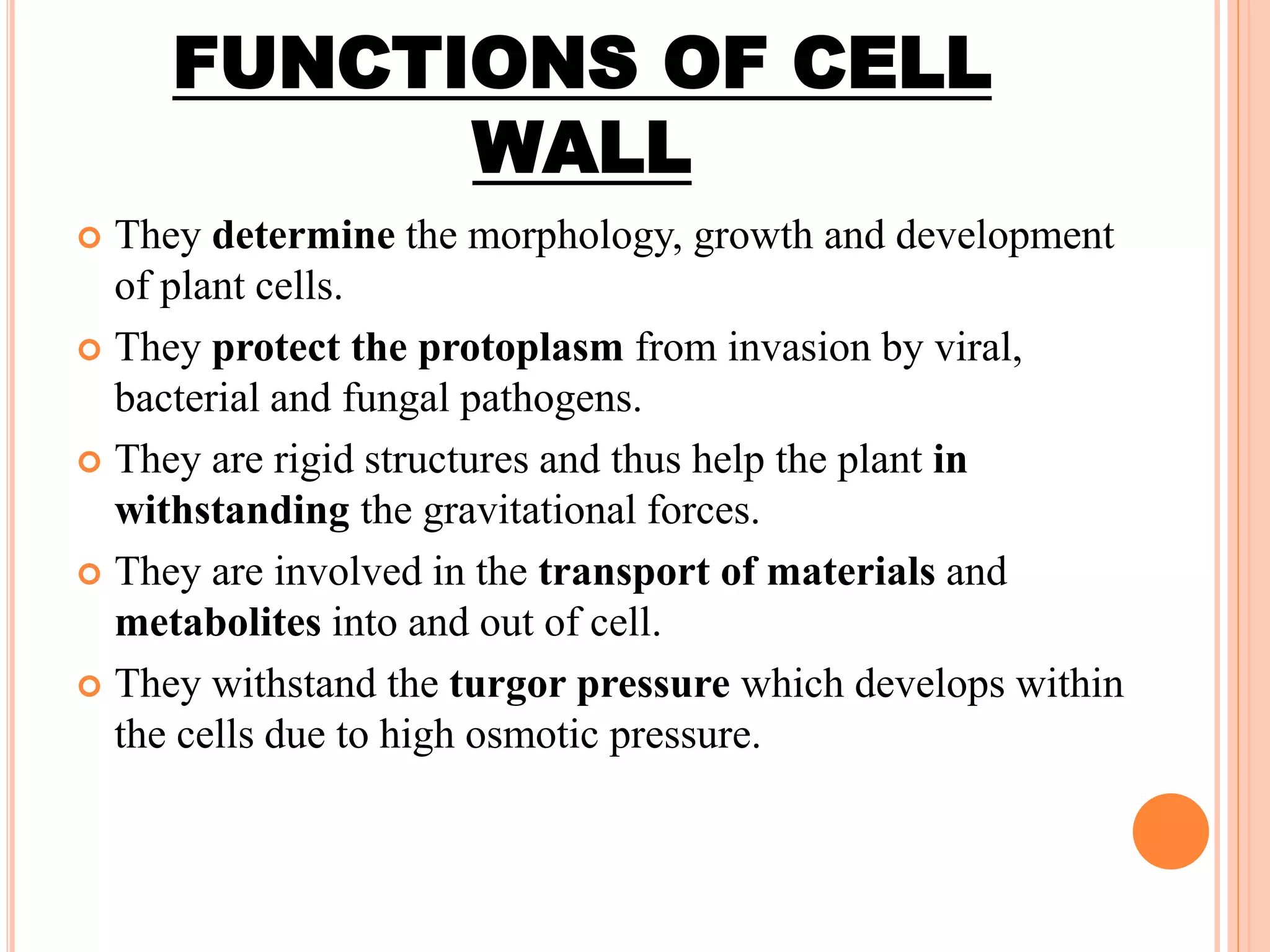 Cell wall structure and function | PPTX