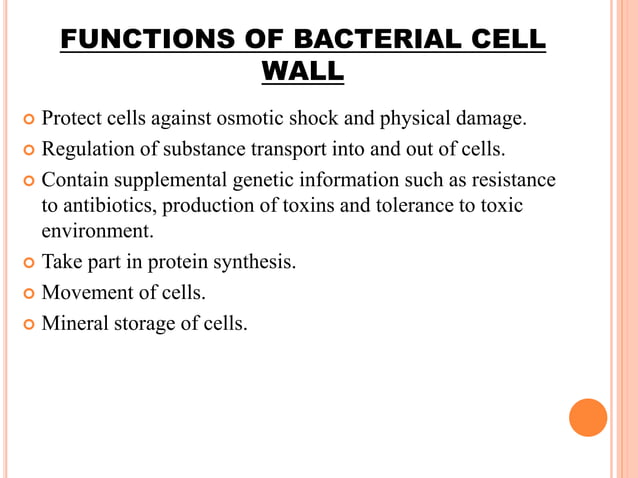 Cell wall structure and function | PPTX | Biological Sciences | Science