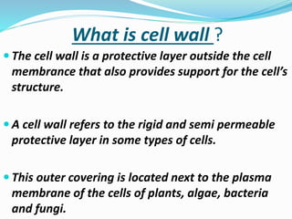 Cell wall | PPTX