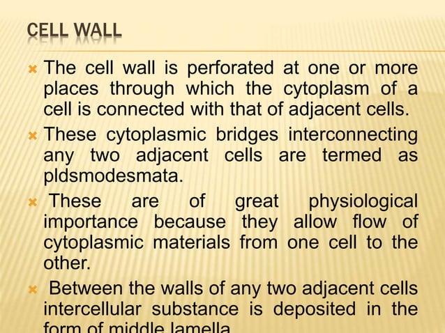 Cell wall structure and functions | PPTX | Chemistry | Science