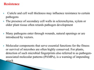 Plant Cell wall and its role in defense mechanism | PPTX