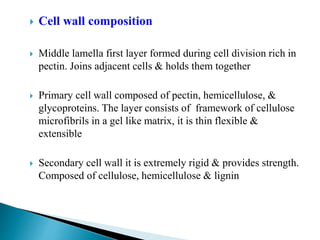Plant Cell wall and its role in defense mechanism | PPTX