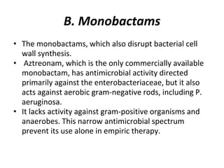 Cell wall inhibitors | PPTX
