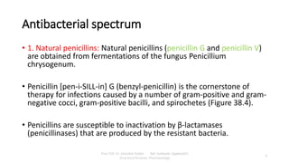Pharmacology - Cell wall inhibitors 1 | PDF