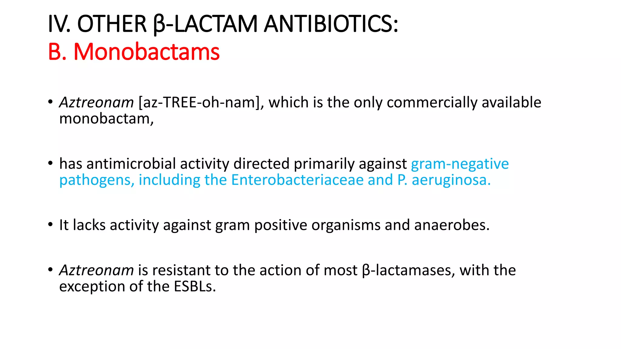 Pharmacology - Cell wall inhibitors 2 | PDF