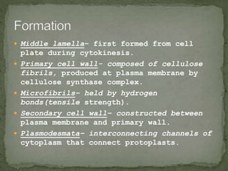 Cell walls and extracellular matrix | PPTX
