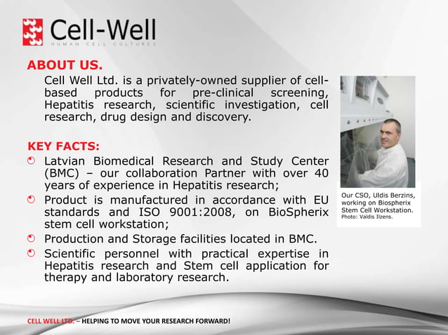 Cell Well Ltd. Company Profile | PPT