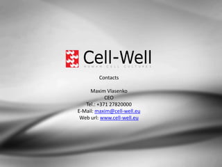 Cell Well Ltd. Company Profile | PPT