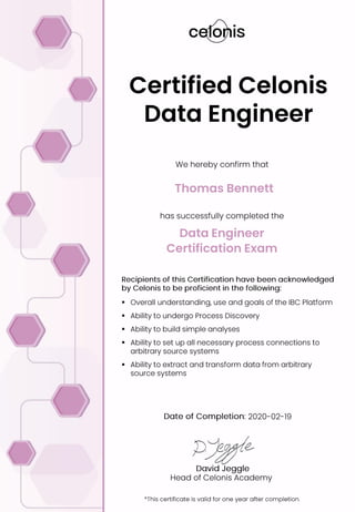 Celonis Data Engineer Certification | PDF
