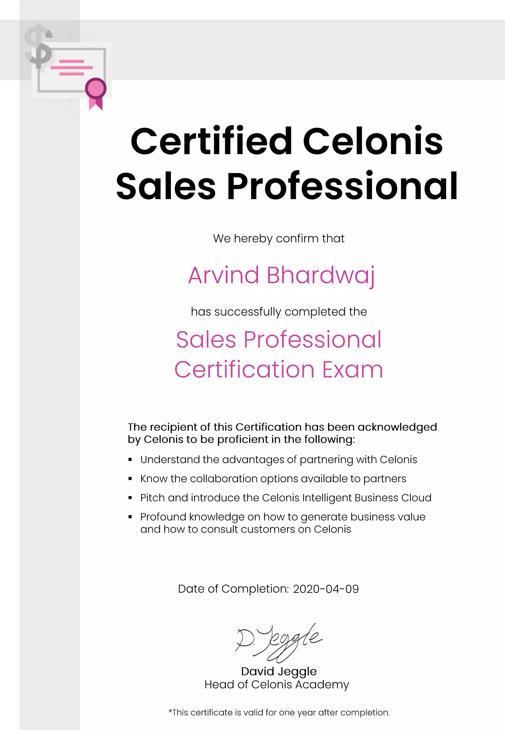 Celonis sales professional certificate | PDF