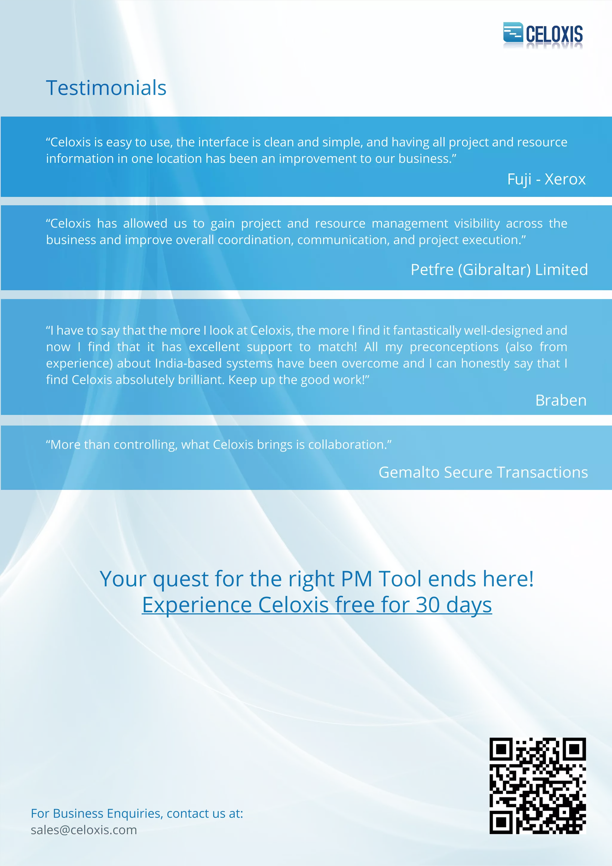 Celoxis Brochure | PDF