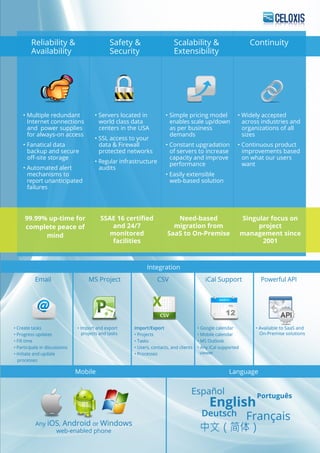 Celoxis Brochure | PDF