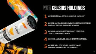 Celsius Energy Drink Presentation for CAGNY 2026 | PDF