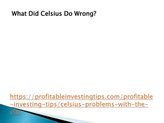 Celsius Problems With the CFTC | PPTX